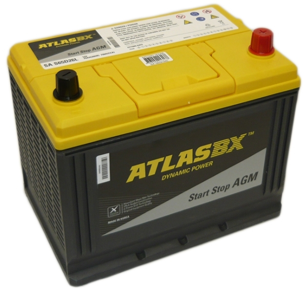 Аккумулятор Atlas AGM 75 а/ч пр. AX S65D26R S65D26R AGM купить в ...